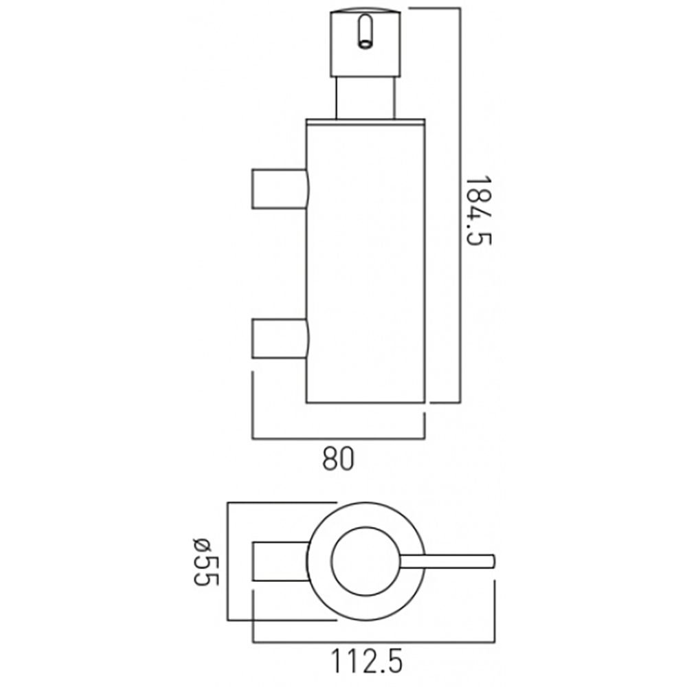 Vado Elements Wall Mounted Soap Dispenser | Tap Warehouse