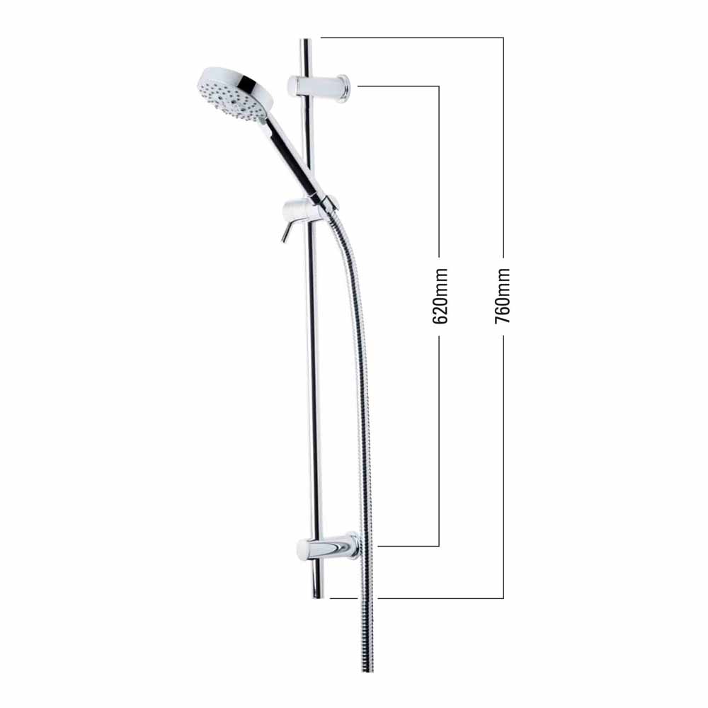 Roper Rhodes Spa 5 Function Shower Rail Kit | Tap Warehouse