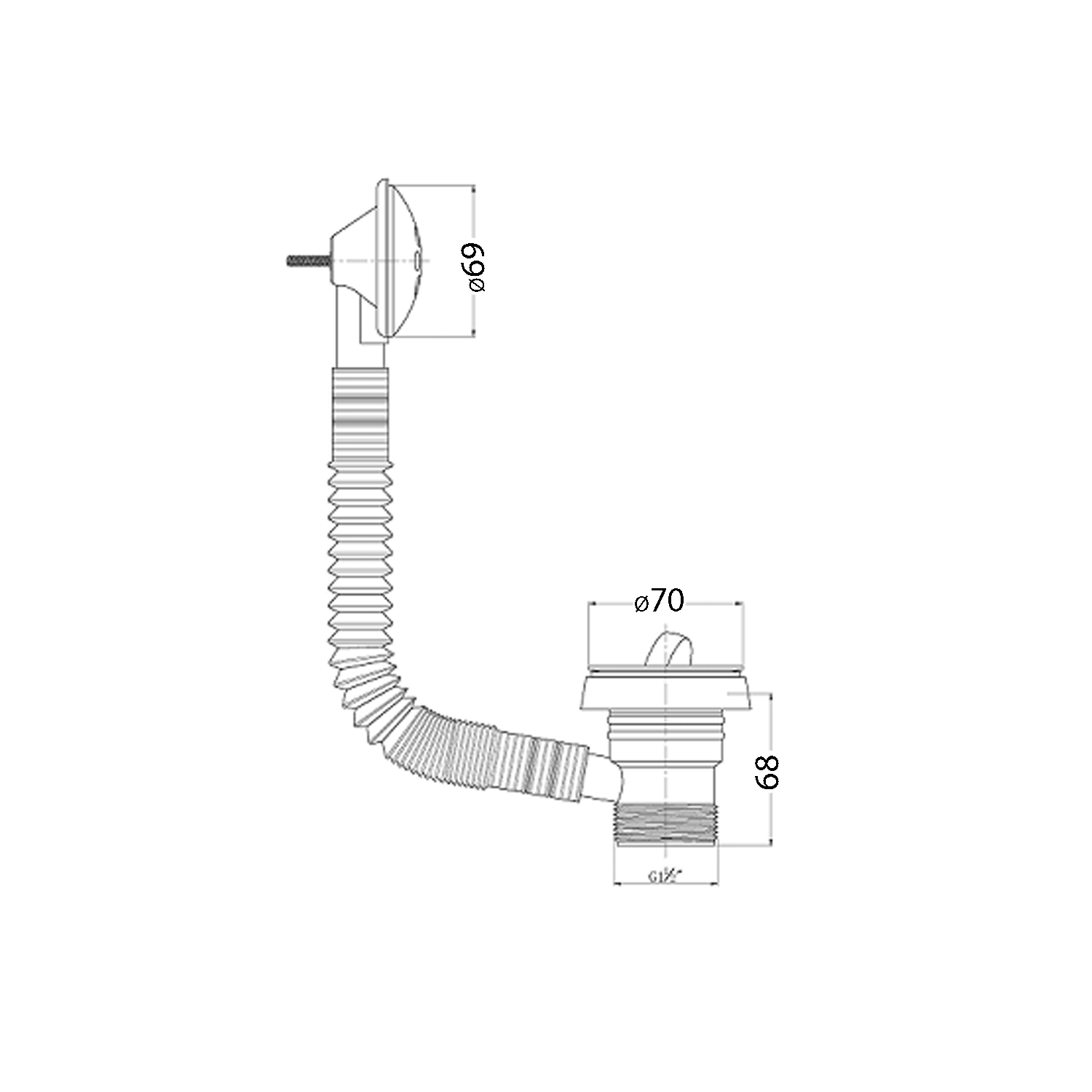 Sagittarius Flip Plug Bath Waste & Dome Overflow | Tap Warehouse