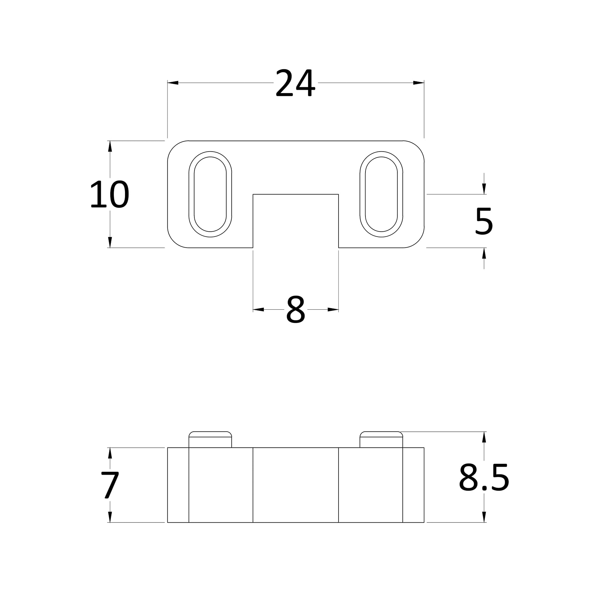 Harbour Contour Wetroom Screen Matt Black Support Foot | Tap Warehouse