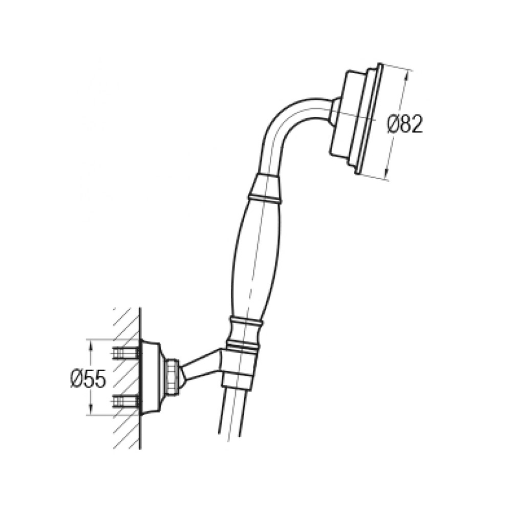 Flova Liberty Mini Shower Kit with Handset, Wall Bracket & Hose ...