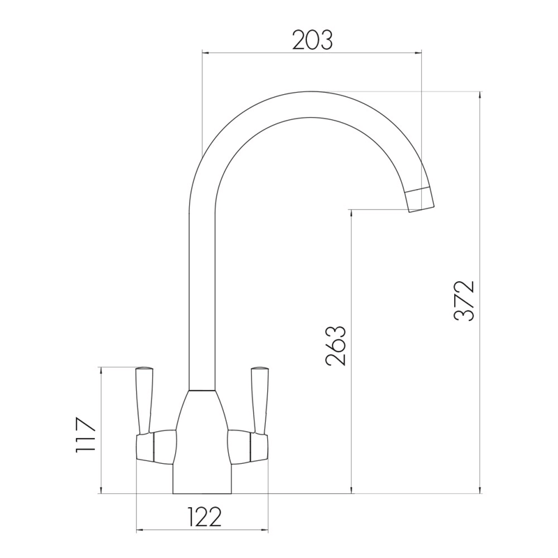 Vellamo Hero Polished Chrome Mono Kitchen Mixer and Complete Filter Kit ...