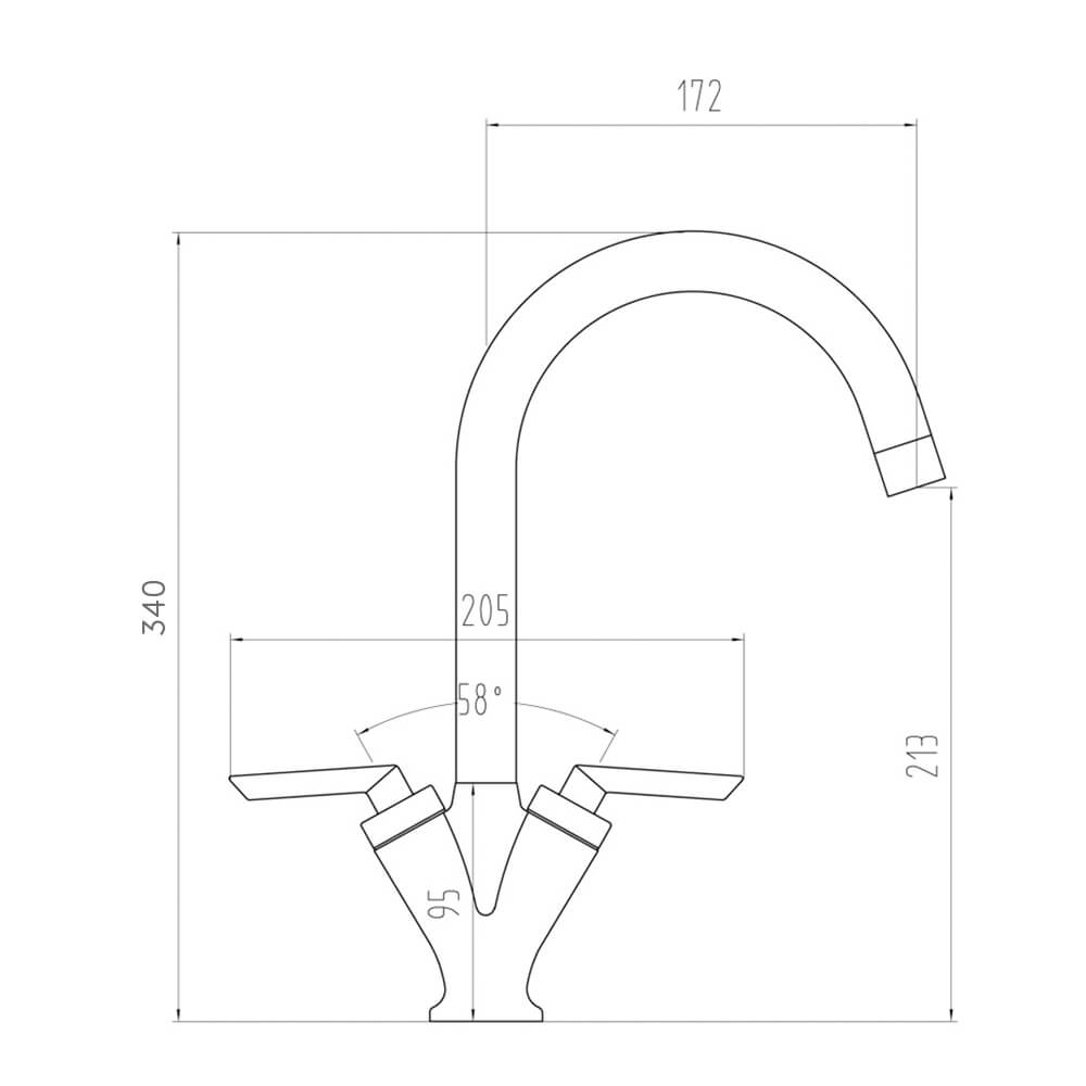 Vellamo Twist Kitchen Sink Mixer Tap | Tap Warehouse