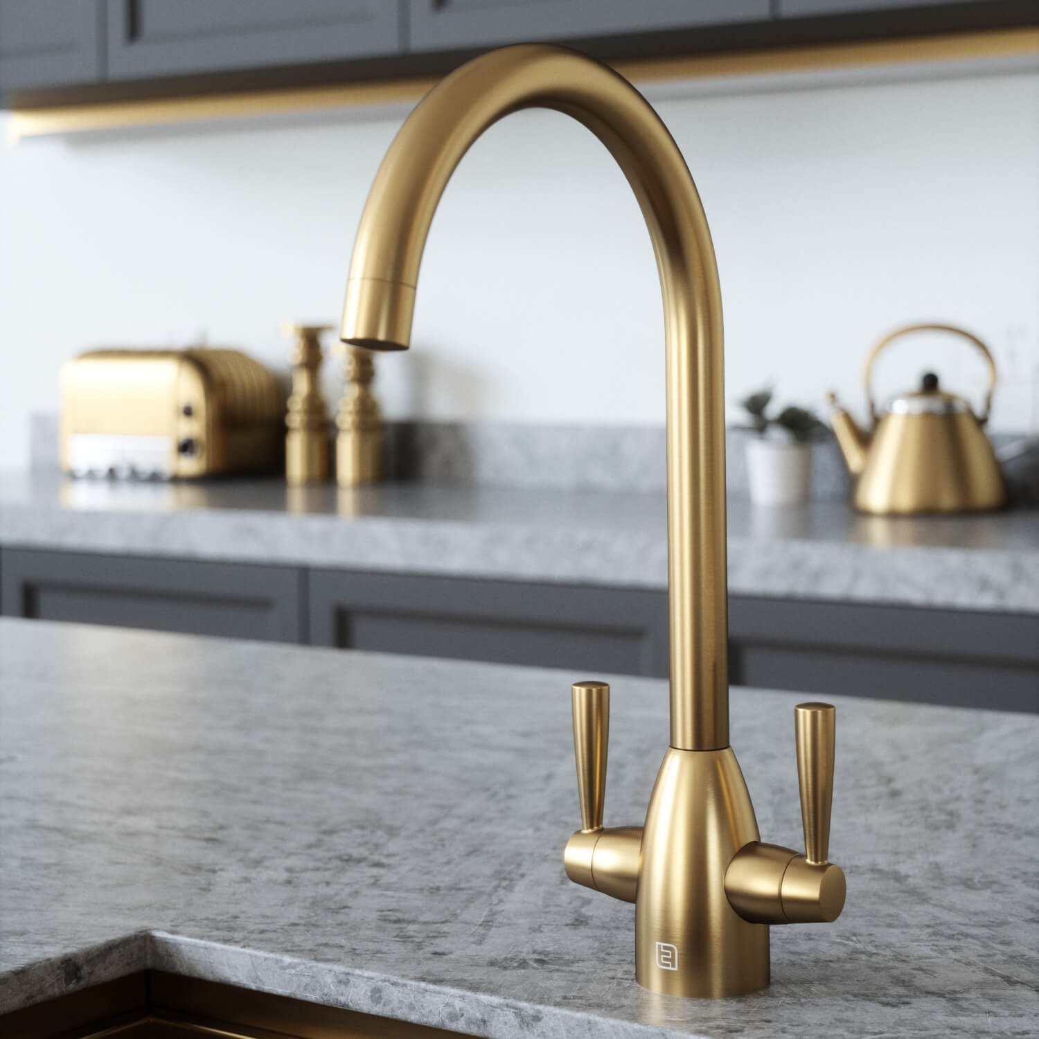 Brass Kitchen Taps | Brushed Brass | Tap Warehouse