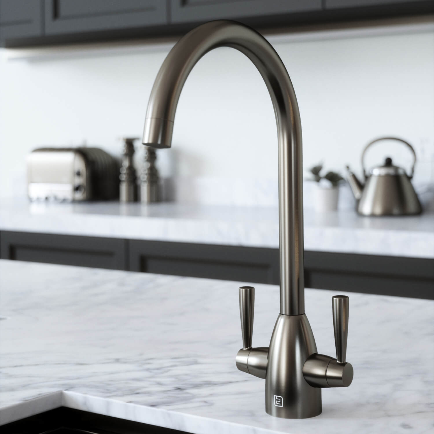 Brushed Metal Kitchen Taps | Steel & Chrome | Tap Warehouse