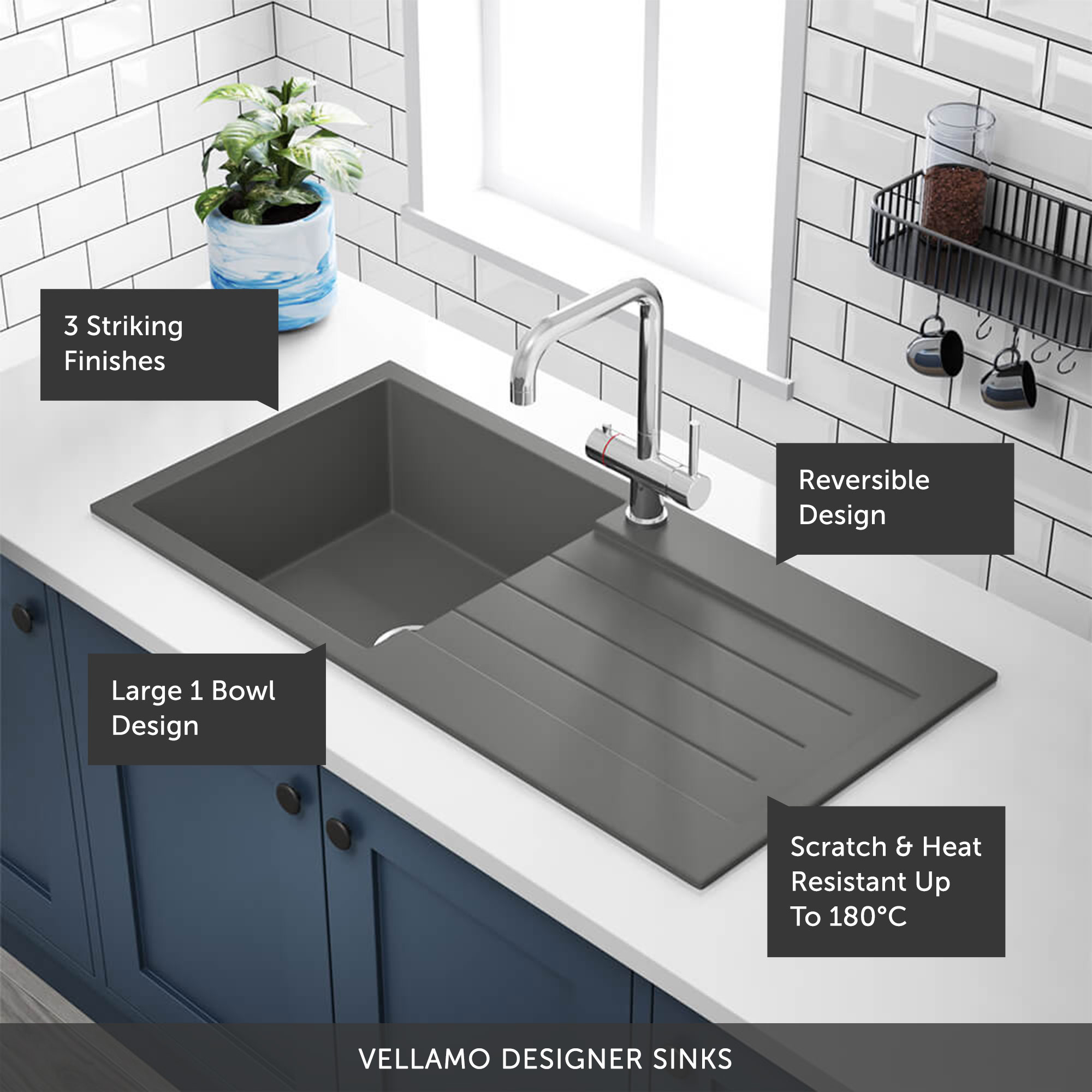 Vellamo Kitchen Sinks | Tap Warehouse