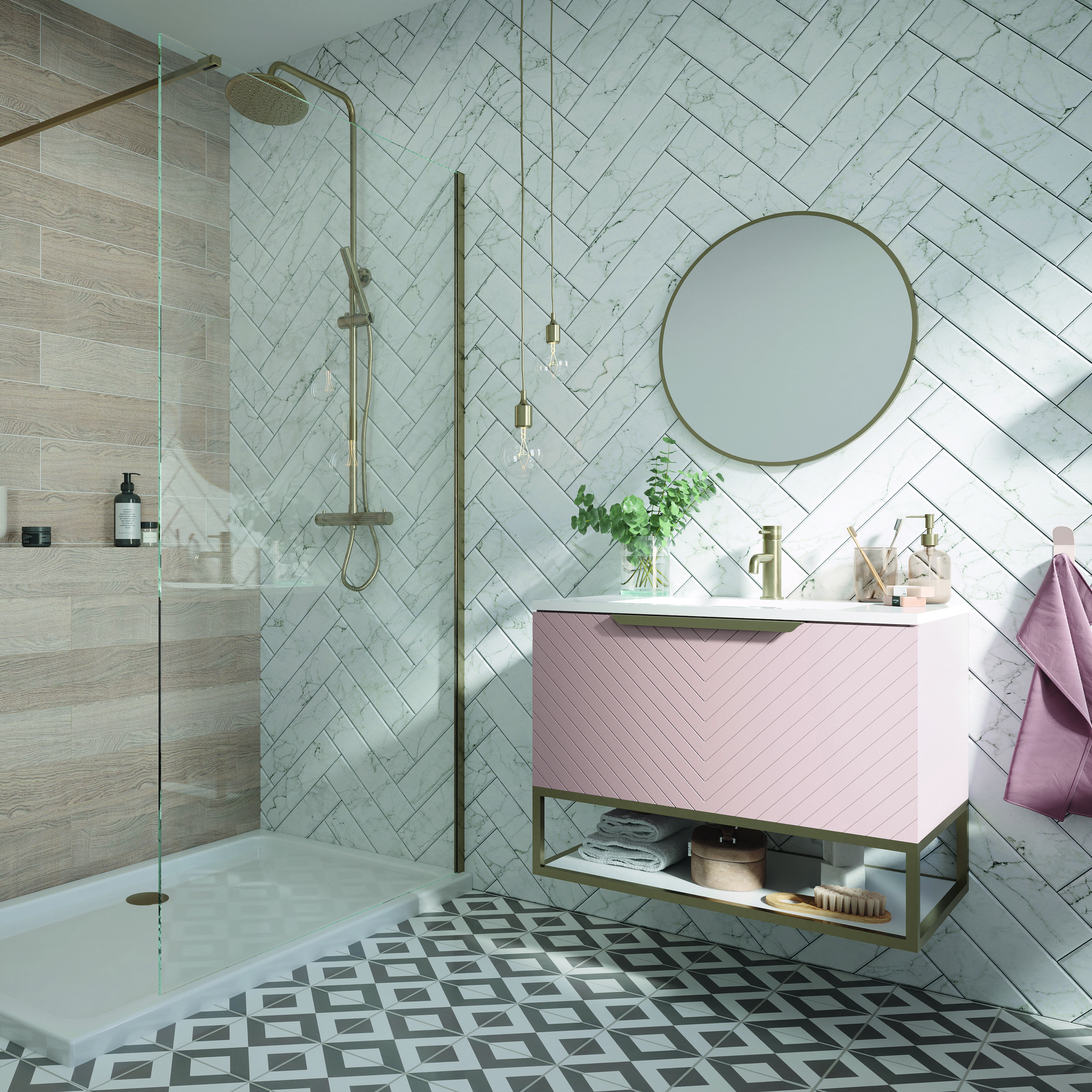 Pink Bathroom Furniture | Tap Warehouse