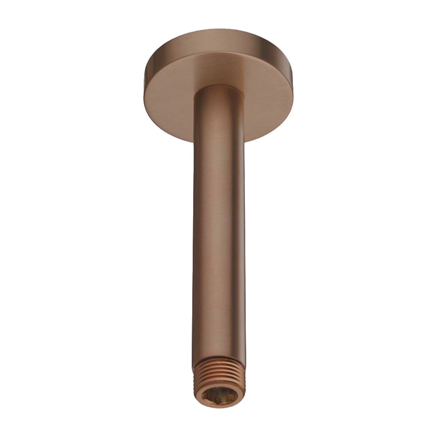 VOS Fixed Ceiling Shower Arm - Brushed Bronze | Tap Warehouse